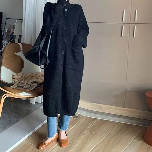 Sweaters | 38 Cardigan Gorgeous Chunky Thick Oversized Long Below Knee ...